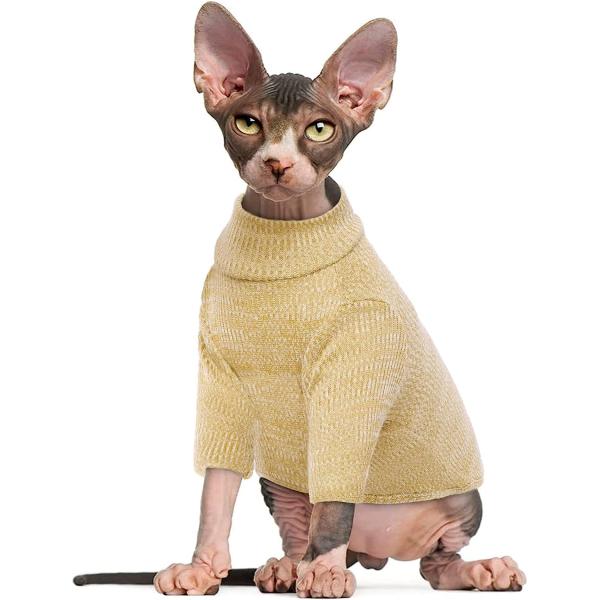 商品名Bonaweite Sphynx Cat Clothes, Cat Sweaters for Cats Only, Turtleneck Sphynx Cat Sweaters, Cat Clothes for Cats Only, ...