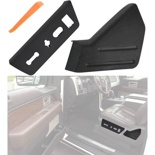 商品名OKPARZ 交換用フロント左LHドライバーシートトリムカバーパネル&amp;シートスイッチハウジングベゼル 2009-2014フォードF-150 F150 9L3Z1661693CAOKPARZ Replacement for Fr...