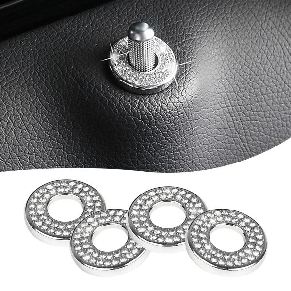 商品名:  Sodcay 4 Pack Bling Car Inner Door Lock Covers, Rhinestones Pull Rod Bolt Decoration Stickers, Auto Universal Spar...