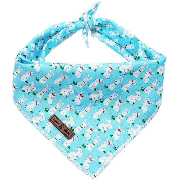 <b>商品名</b>lionet paws Easter Dog Bandana with Rabbit Pattern for Small Medium Large Dogs, Cat Dog Kerchief D...