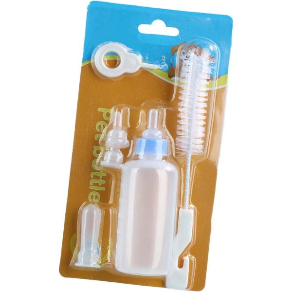 商品名：Colcolo Cleaning Brush Pet Feeding Bottle Kit Puppy Feeder Lamb Milk Bottle for Small Animals, Blueブランド：Colcolo商品サイズ...