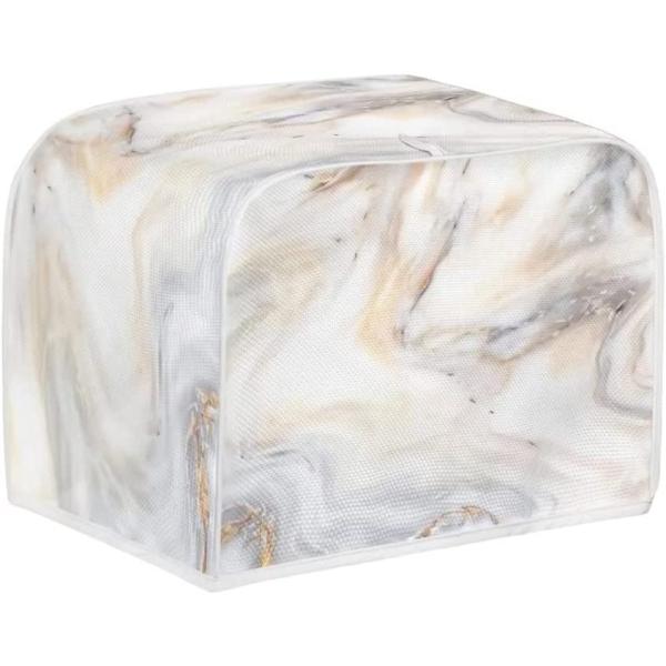 商品名Doojoayie Milky White Marble 2 Slice Toaster Cover Oven Dustproof Cover Appliance Cover- Stain Resistant - Washableブラ...