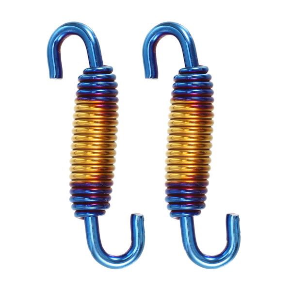 商品名:  X AUTOHAUX 2 Pcs Universal Motorcycles Exhaust Pipe Spring 58mm 2.28" Stainless Steel Exhaust Pipe Spring Hook Mod...