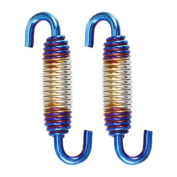 商品名:  X AUTOHAUX 2 Pcs Universal Motorcycles Exhaust Pipe Spring 58mm 2.28" Stainless Steel Exhaust Pipe Spring Hook Mod...