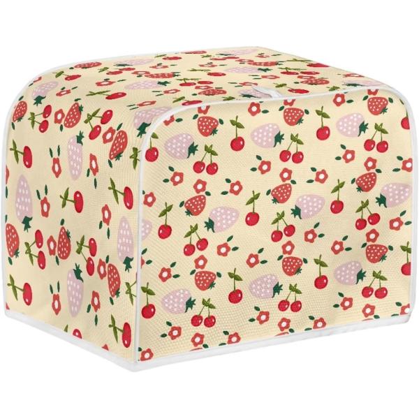 商品名doginthehole Fruits Pattern Toaster Cover Kitchen Small Appliance Bakeware Protector, Cherry Print Bread Toaster Oven...