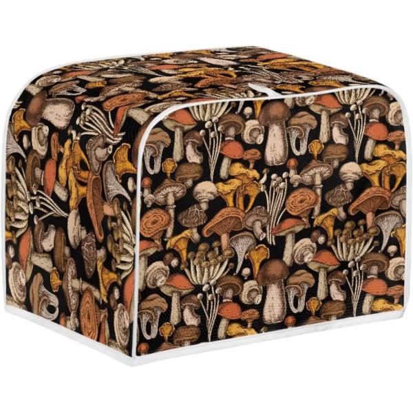 商品名doginthehole マッシュルームトースターカバー 2スライス キッチン用小型家電カバー ユニバーサルサイズ 電子レンジ トースターオーブンカバー トースターを埃や指紋から守りますdoginthehole Mushroom To...