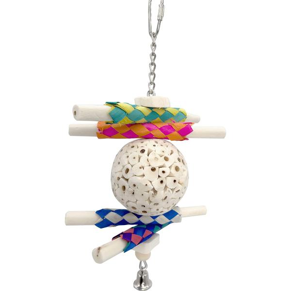 商品名Mandarin Bird Toys by M&amp;M 1115 Sola Stickler - Handmade Chewable Hanging Bird Toy, Easy to Play with, Lightweight...