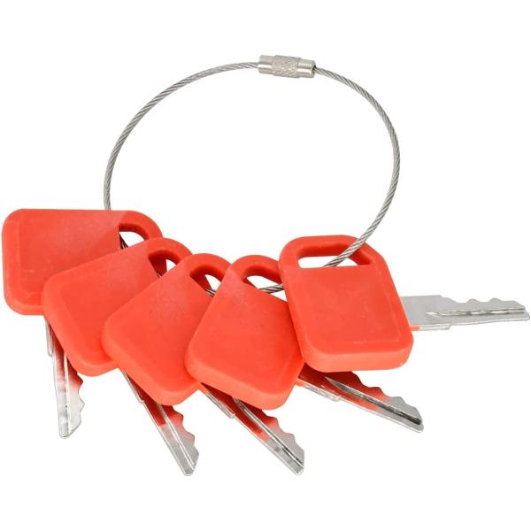 商品名Weelparz 5Pcs Ignition Keys KV13427 AT194969 T209428 AT147803 Compatible with John Deere Skid Steer Loader 318D 320 3...