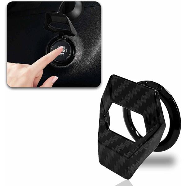 商品名Msyuusr Engine Start/Stop Button Cover, Aluminum Alloy Universal Car Power Control Trim, Push to Start Button Cover K...