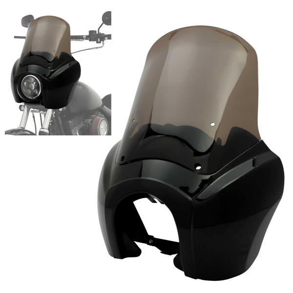 商品名:  KUAFU Front Upper Fairing Cover Compatible with 1987-2017 Harley Davidson Dyna Super Glide T-Sport FXDXT FXR 15” W...