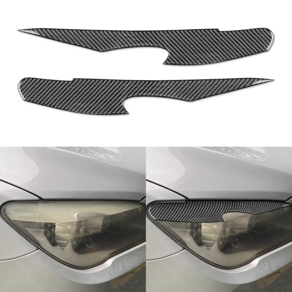 商品名: NVCNX リアルプレミアムカーボンファイバー 車用ヘッドライト アイブロウヘッドランプ アイリッドカバー ステッカー デカール トリム 7シリーズ F01 730d 730Li 740Li 750d 750Li 760Li 20...