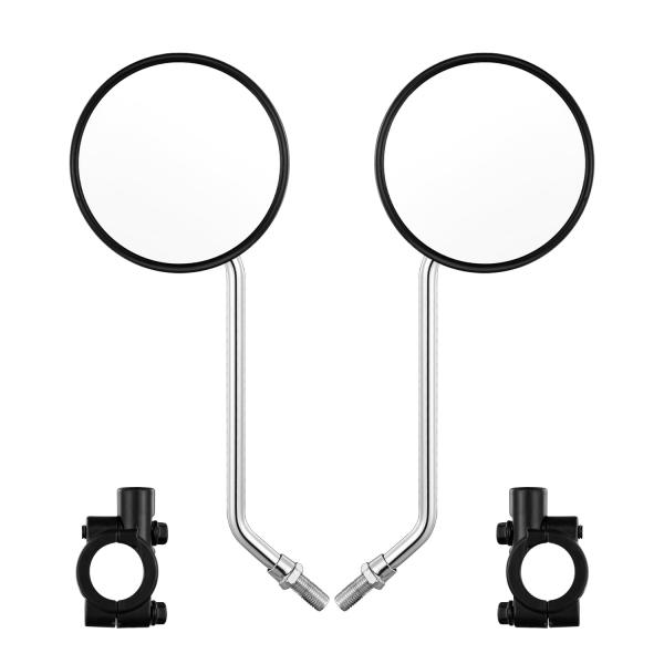 商品名: JULAI バイクミラー ユニバーサル調節可能回転自転車クリアミラー マウンテンバイク 自転車 電動バイク バイク スクーター 右 左 ボルト付き 10mm (2個) Bike Handlebar Rearview Mirror,...