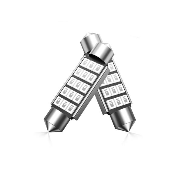 商品名: Sodcay 2個 42mm 3014 チップセット LED電球 LED ダブルポイントライト 屋根 読書灯 エラーフリー電球 LEDインテリアドームマップドアライト電球用 (ブルー) Sodcay 2 PCS 42mm 3014...