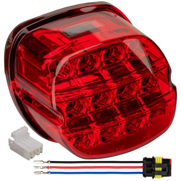 商品名: VG MOTO オートバイ LED リアテールライト スモーク VG MOTO Motorcycle LED Tail Light Rear Brake Light Taillights Red Strobing Replacem...