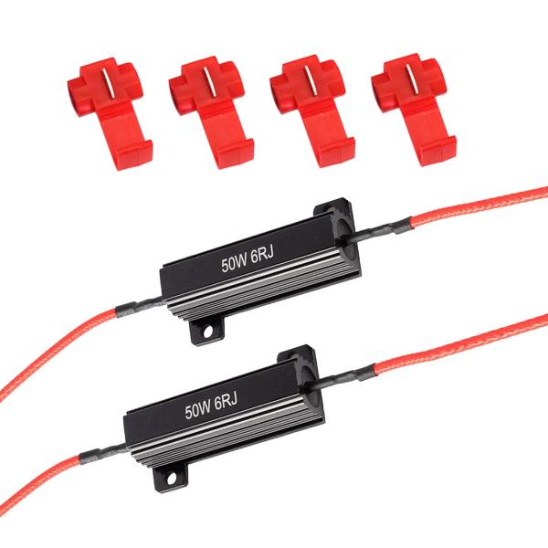 商品名:  cueclue 2 PCS 50W 6 Ohm Load Resistors, Aluminum Case Resistor, Load Resistors, for Fix LED Bulb Fast Hyper Flash ...