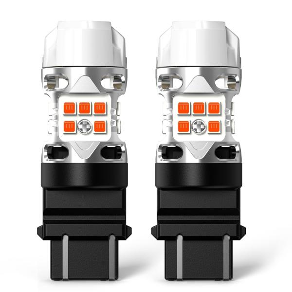 商品名: LASFIT T3-3157A 3157 アンバー LASFIT 3157 LED Turn Signal Bulbs Amber 3156 3056 CANBUS Error Free 2023 New Bright 4157 ...