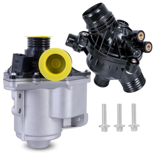 商品名: AUTOSTARSHIP 11517563659 1151758885 11537536655 電動エンジンウォーターポンプ + サーモスタット 2008-2016 BMW 135i 135is 335i 335xi 535xi ...