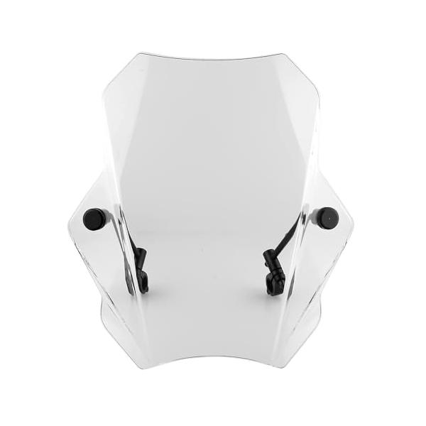 商品名: 16.5インチ オートバイ ウィンドスクリーン ウェーブ フロントガラス オートバイ ウィンドディフレクター ユニバーサル 透明カラー ユニバーサルハンドルバークランプマウントキット付き 7/8インチまたは1インチのハンドルバー用...