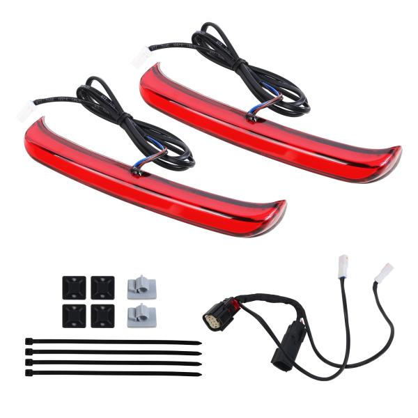 商品名:  Dakchor Rear Saddlebag Tail Light, Red Lens Motorcycle Saddlebag Lights for Harley Touring Road King Road Gilde St...