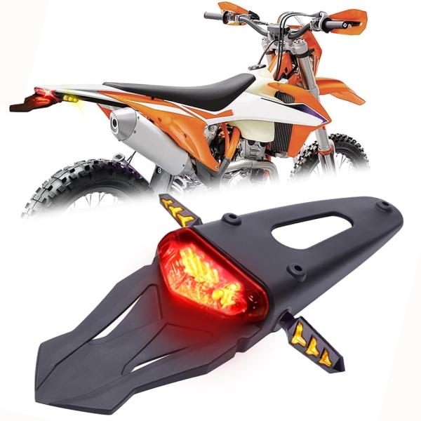 商品名:  goodfitment Motorcycle LED Rear Fender 12V LED Tail Light Brake Lamp with 2pcs Turn Singla Light For Off-road Moto...