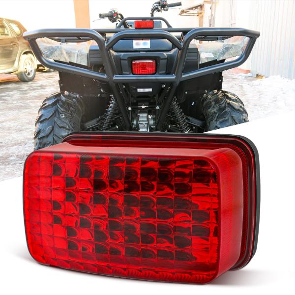 商品名: DREAMIZER ATV テールライト LED リアテールライト レッドレンズ テールライト ランニング ブレーキライト ヤマハ グリズリー 700 550 660 450 ベアトラッカー ビッグベア コディアック 700 Rh...