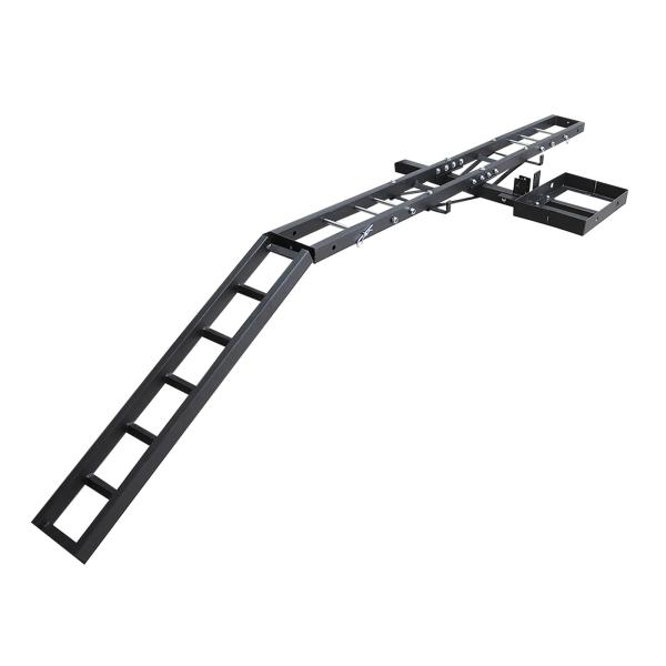 商品名: Rockland オートバイキャリア 10103003。 Rockland Motorcycle Hitch Carrier with Loading Ramp and Gas Can Holder, 500 LBS Capaci...
