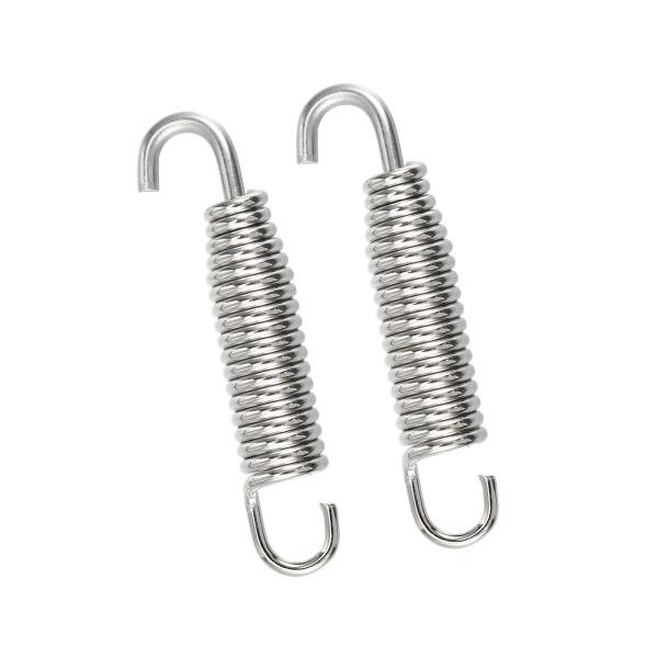 商品名:  A ABSOPRO 2 Pcs Universal Exhaust Pipe Spring for Motorcycles 58mm 2.28" Stainless Steel Exhaust Pipe Spring Hook ...