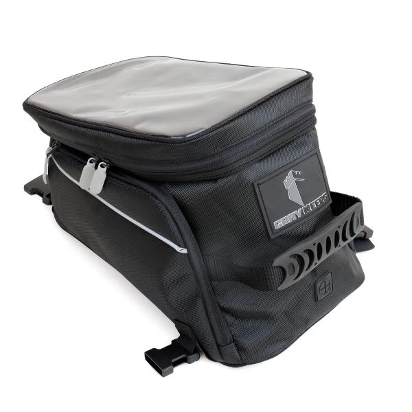 商品名: グレーキープバイクタンクバッグ。 Gray Keeps Motorcycle Tank Bag - Durable Water-Resistant Black Tank Bag with Ample Storage - Charg...