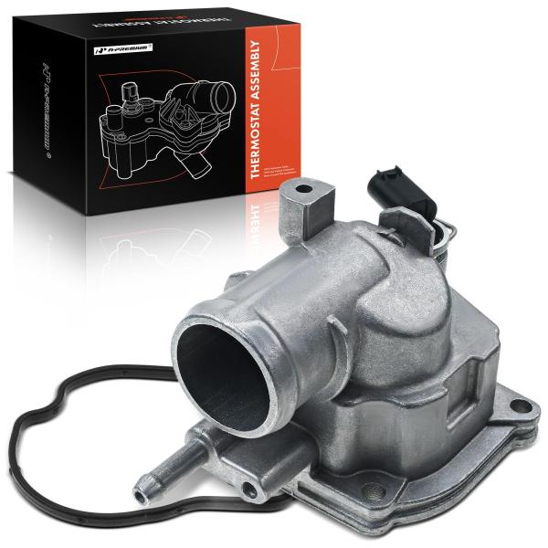 商品名: A-Premium エンジンクーラントサーモスタットハウジングアセンブリ ガスケット付き メルセデスベンツ W211 シリーズ E320 2005-2006 3.2Lに対応 A-Premium Engine Coolant The...