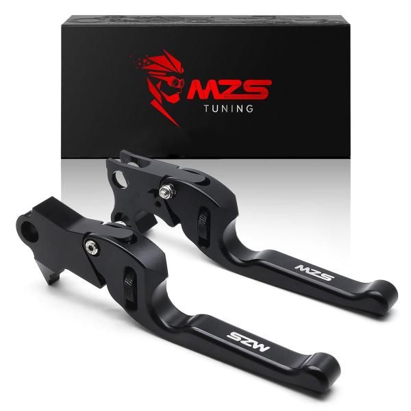 商品名:  MZS Black Motorcycle Clutch Brake Levers Wheel Adjustable Compatible with Sportster 96-03 / Softail 96-17 / Road G...