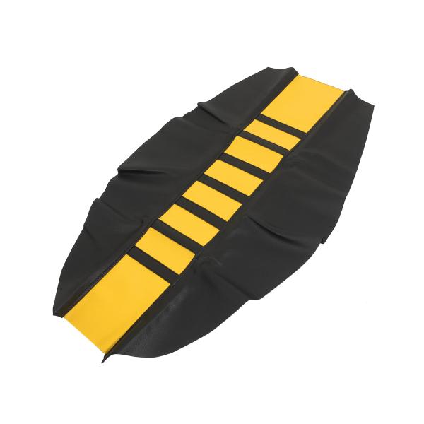 商品名: A ABSOPRO ユニバーサル オートバイ ダートバイク フェイクレザー ソフトシートカバー 滑り止め シートクッション イエロー ブラック アイテム交換 A ABSOPRO Universal Motorcycle Dirt ...