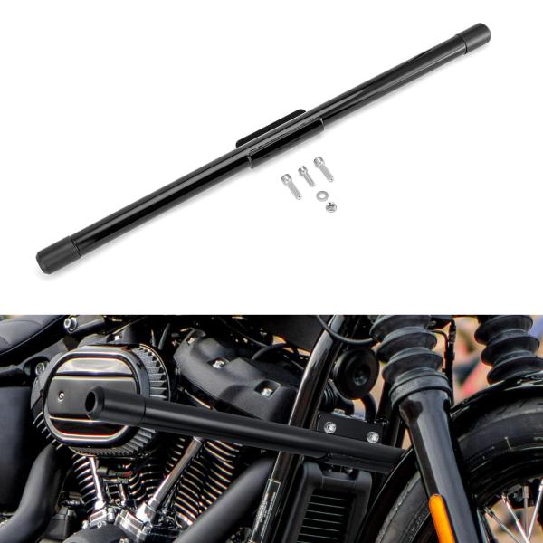 商品名:  Mofun Gloss Black Highway Engine Guard Crash Bar Compatible with Harley Softail 2018-2025, Front Crash Bar Fit Str...