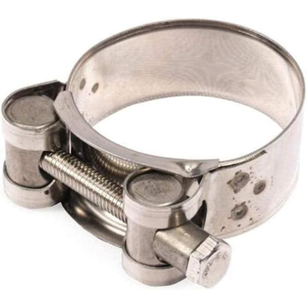商品名:  Silver Exhaust Clamp Stainless Steel Exhaust Band Clamp Replacement for Motorcycle Water Hose Car Automotive Repla...