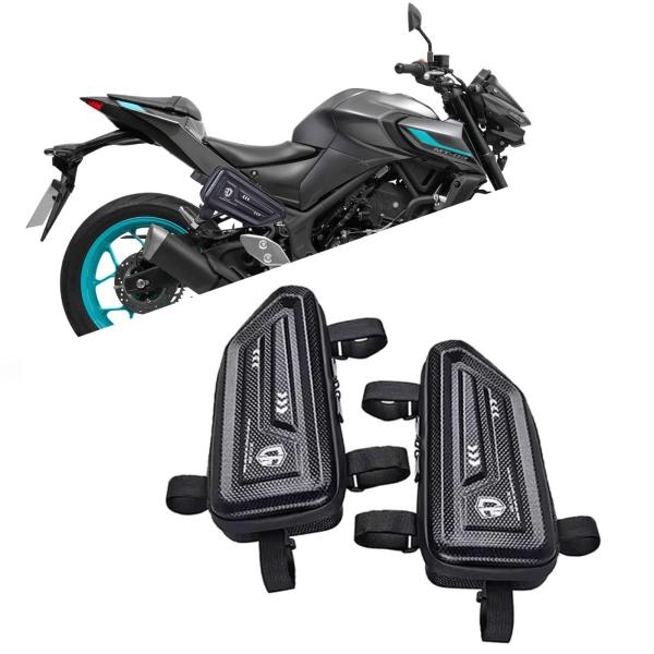 商品名: VORILES MT-03 MT-25 mt03 mt25 2025用 アクセサリー オートバイ 改造 サイドバッグ 防水 三角形サイドバッグ ハードシェルバッグ トラベルツールバッグ VORILES For MT-03 MT-2...