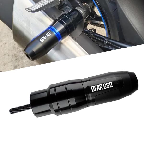 商品名:  For Bear 650 bear 650 2025 new accessories CNC aluminum anti-fall rubber stick motorcycle frame exhaust guard plat...