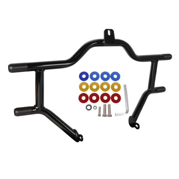商品名:  Motorcycle Engine Guard Flat Out Crash Bar Compatible with Harley Touring Road Glide Street Glide Road King Electr...