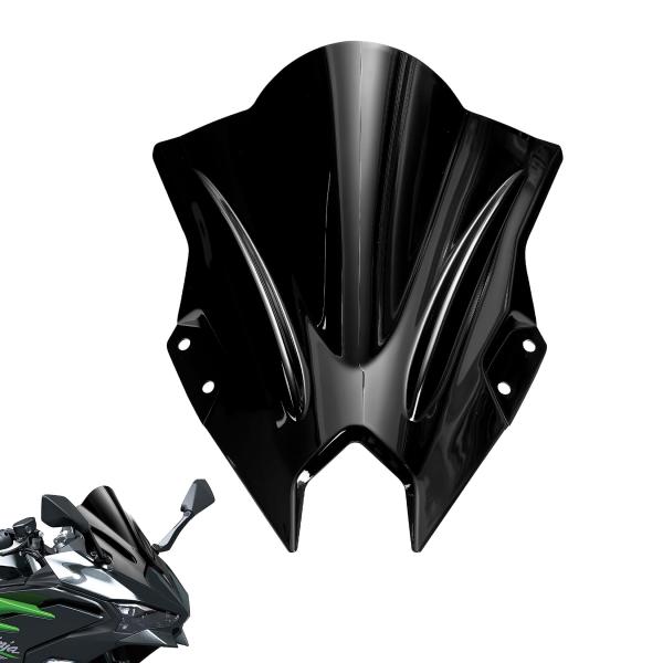 商品名: NINJA500 SE NINJA 500 2024 2025用フロントガラス、ウィンドスクリーンダブルバブルウィンドディフレクタープロテクターフェアリング。 Windshield for NINJA500 SE NINJA 50...