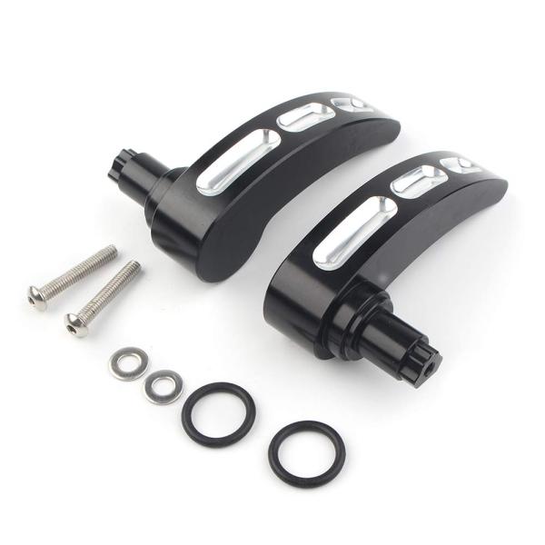 商品名:  Cnkaka036 Motorcycle 2pcs Saddlebag Hard Bag Lid Lifter Latch Levers Kit for Harley Touring Models Electra Road St...