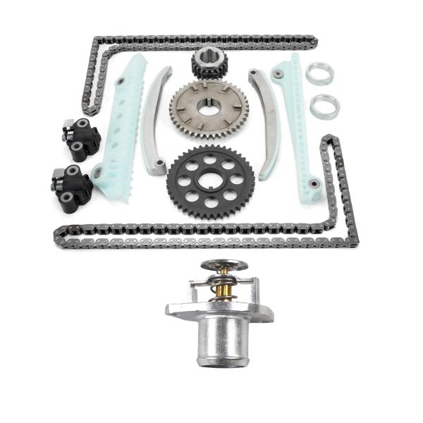 商品名:  MPLUS Timing Chain Kit &amp; Thermostat fits For Ford 2009-2014 E150 4.6L 281CID V8 FLEX SOHC, 2009 E150 4.6L 281C...