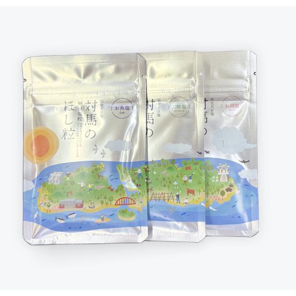 ■名　称：食塩■原材料名：海水(長崎県対馬)■内容量：60g(各20g)■保存方法：密封して高温多湿を避けて保管してください。吸湿性があります。しめりがきたときは、天日で乾かしてください。■販売者：株式会社Ｎ−ＴＥＣＨシナジー■配送方法：日...