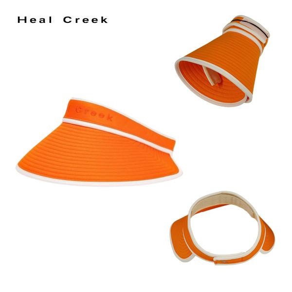 大きなツバがエレガントで上品な雰囲気のバイザー。顔全体、耳の上までカバーするような大きいツバで日焼け対策もばっちりしていただけます。またサイズ調節のベルトをはずし、端からくるくると丸め、端のゴムで留めていただくと簡単にコンパクトになり、鞄や...