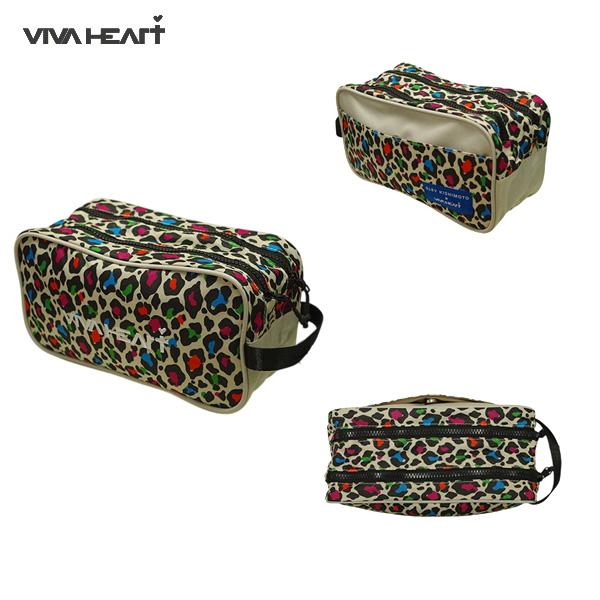 海外でも支持を集めるテキスタイルデザイナー。「ELEY KISHIMOTO」とVIVAHEARTが初コラボレーション。とびっきりポップでアーティーなPARTY LEOPARD柄に載せたカートポーチ。ダブルファスナーの仕様でポケットが二つに分...