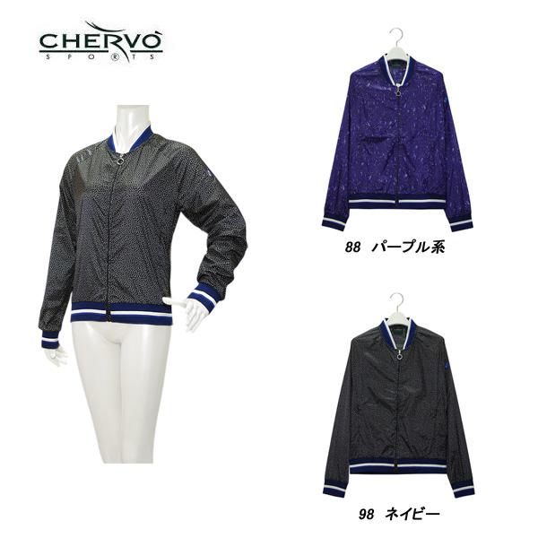 撥水性と防シミ性、通気性のあるブルゾン。防風＆防寒効果88　パープル系は蝶の羽根をモチーフとした柄、98　ネイビーはパッションフルーツの種をモチーフとした柄カラー88　パープル系98　ネイビー素材本体ナイロン100％別地ナイロン100％Ma...