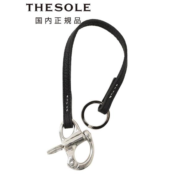 商品名：ザソール THE SOLE レザーキーホルダー メンズ ウォレットチェーン APPESI ブラック 黒 トリヨン・モーリス メタルパーツ 国内正規品