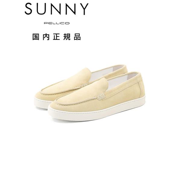 商品名：ペリーコ サニー PELLICO SUNNY スリッポン メンズ モカシン型シューズ スエードレザー ライトベージュBARTEX バーテックス M005 国内正規品