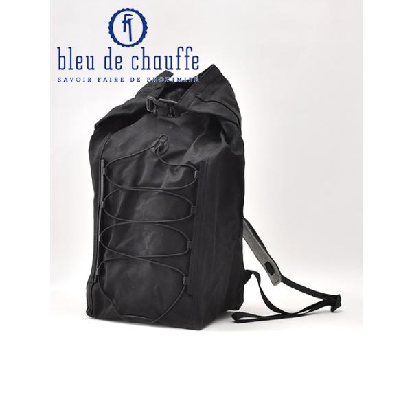 商品名：ブルー ドゥ シャフ Bleu de chauffe バックパック メンズ MATEORE メテオール 軽量コーティングキャンバス ブラック ロールトップ開閉 強防水性 フランス製 国内正規品 でらでら 公式ブランド
