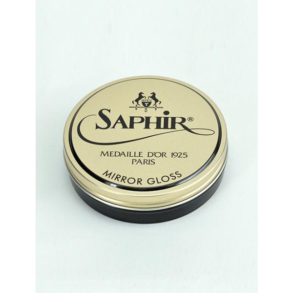 最高の靴にこそ、最上・最良のケアを！Saphir Noir（サフィールノワール）は、日常のシューケアを通じて、靴・革の持つ魅力を維持し、高めるために存在しているプロフェショナルラインから、より早く、強く、光らせるために開発された鏡面磨き用ワ...