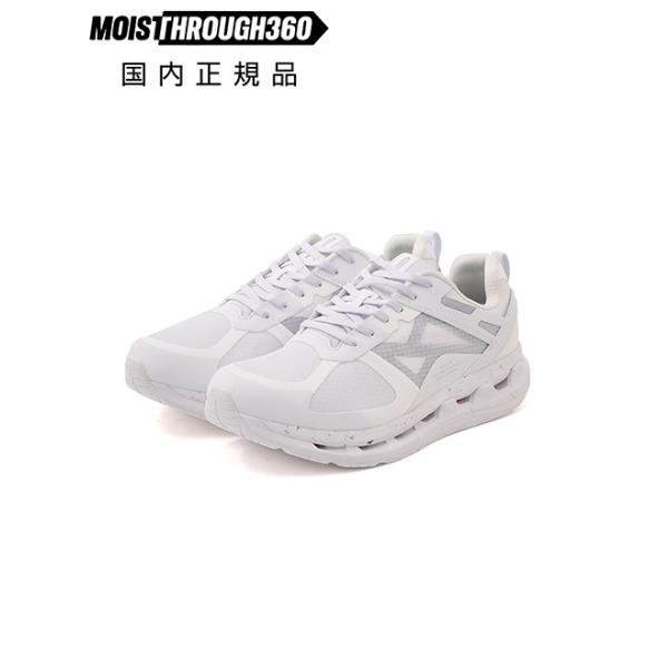 商品名：モイスルー360 MOISTHROUGH360 防水スニーカー メンズ VENTIRIS ヴェンティリス リサイクルメッシュホワイト 白 通気防水機能 でらでら 公式ブランド
