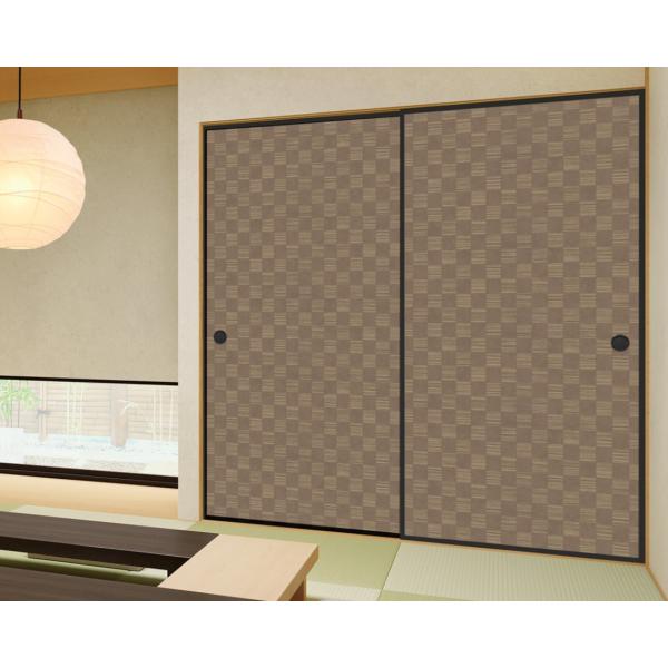 ボリューム感ある市松デザインを、落ち着きあるシックな色合いに。紙寸法　巾96cm×丈203cm有効巾94.5cm×有効丈203cm総模様--------------------------