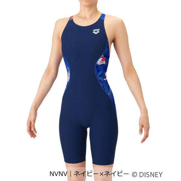 耐久性に優れた TOUGHSUIT（タフスーツ）シリーズの Disney（ディズニー）デザインモデル。環境に配慮したリサイクルポリエステル素材を使用しており、塩素に強く長持ちするため、大会に向けて練習を重ねる頻度が高いスイマーにおすすめのト...